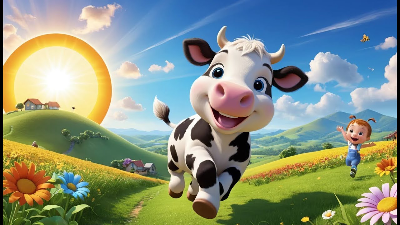 Baby Moo Moo Dancing | Fun Cow Dance Song for Kids | Moo Moo Dance ...