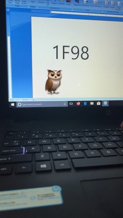 Owl bird drawing ms word shortcut keys - YouTube