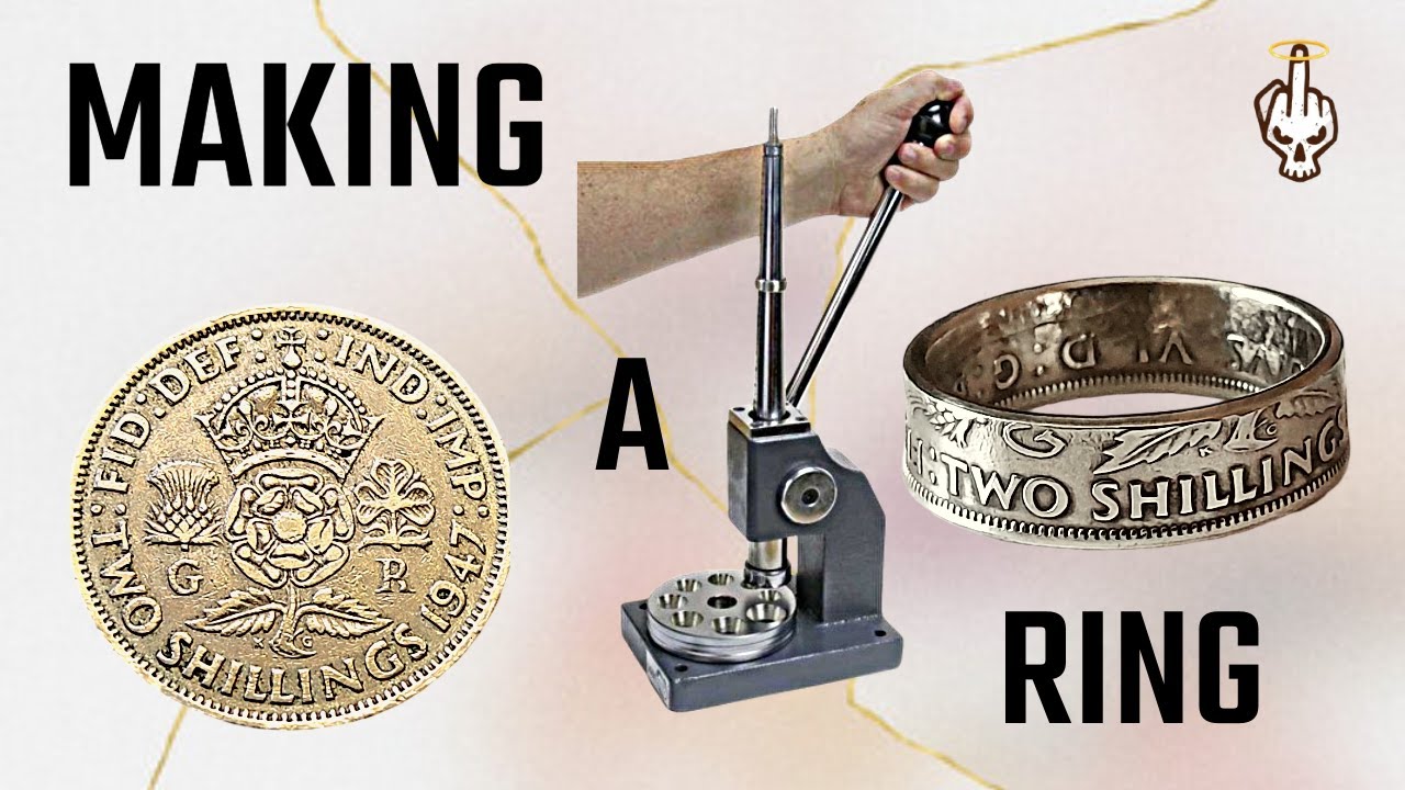 Making a ring from a 2 shillings Coin! Coin Ring Making! Jewelry Making ...