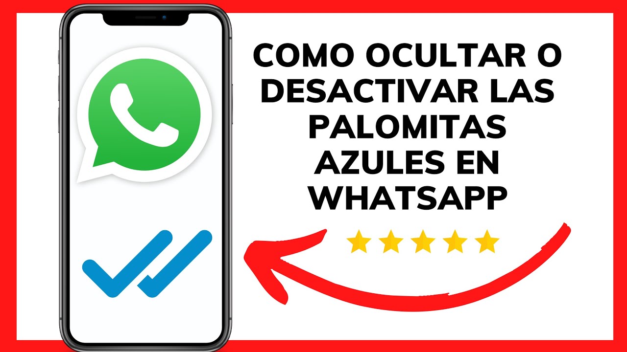 😱😊COMO OCULTAR O DESACTIVAR LAS PALOMITAS AZULES EN WHATSAPP😉 - YouTube