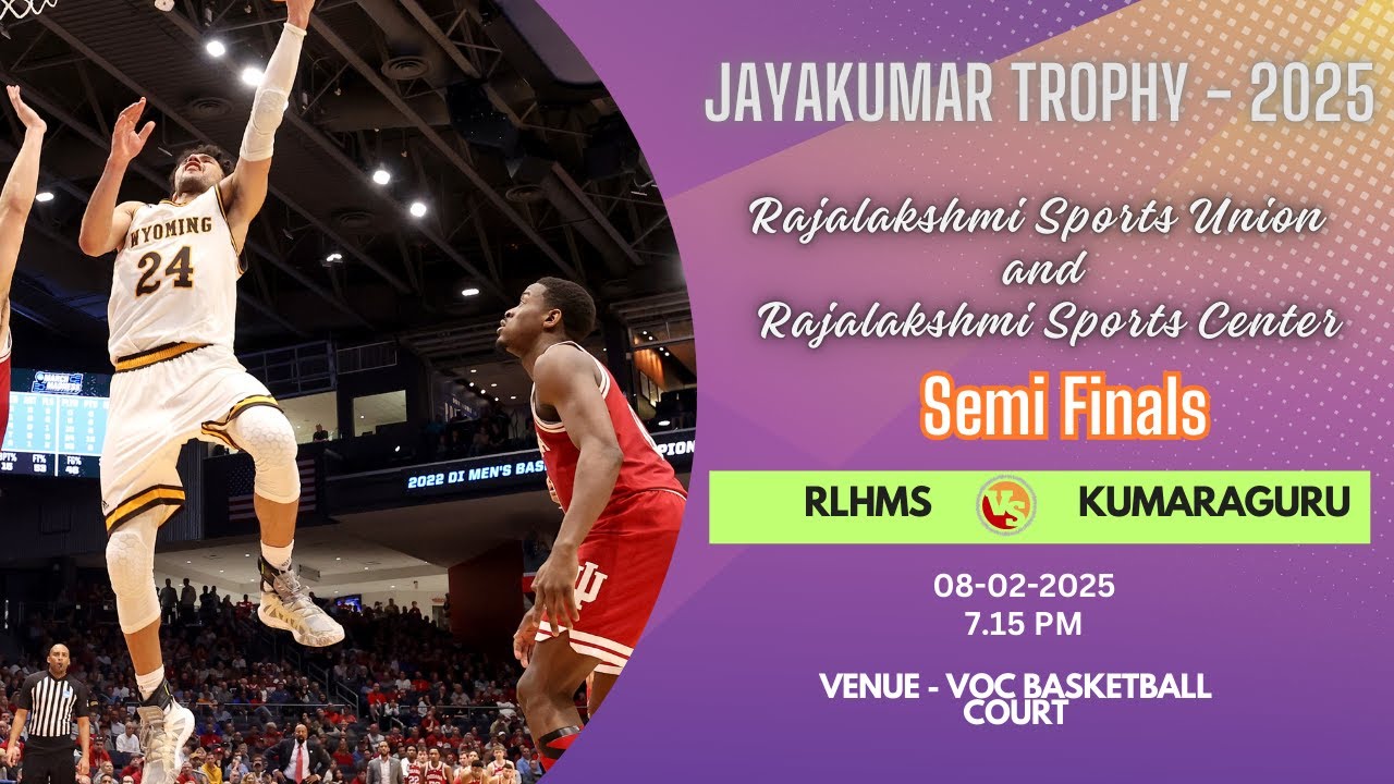 RLHMS Vs KUMARAGURU |SEMI FINALS | MEN |RSU & RSC | JAYAKUMAR TROPHY ...