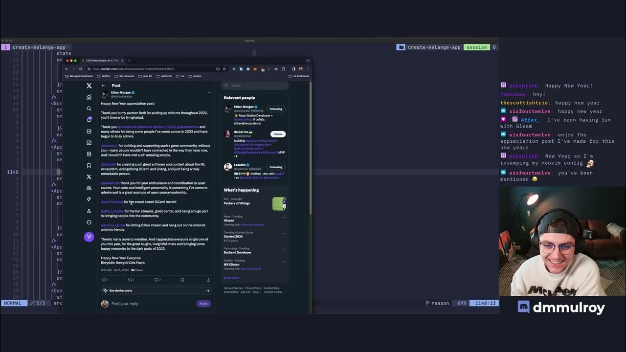 OCaml & Coffee New Year Edition 🐫☕️ Working on creating a CLI with React & OCaml! 1/1/24 - YouTube