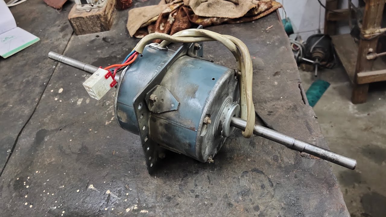 AC fan motor winding window LG - YouTube