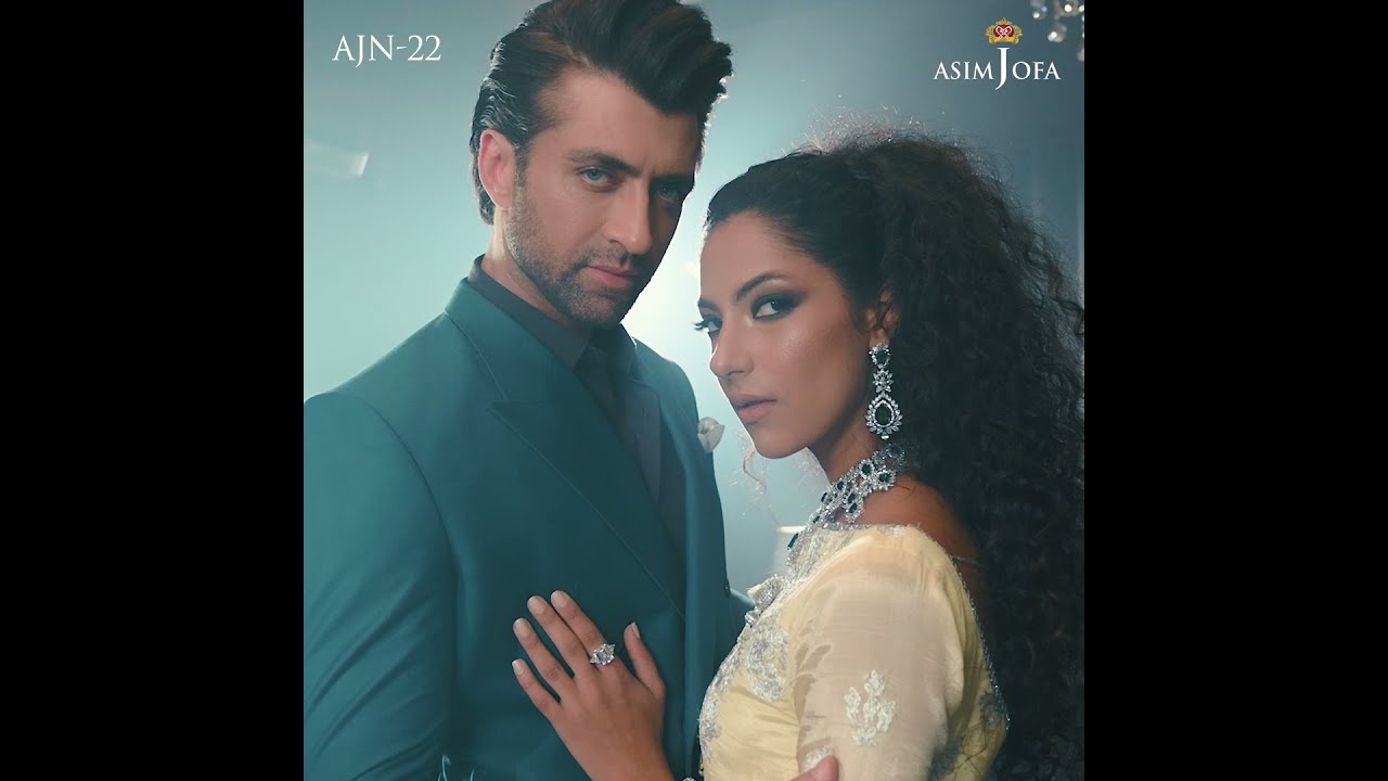 Nimra Jacob & Aimal Khan; AJN-22 | ISHQ-E-NAUBAHAR; Chiffon Unstitched ...