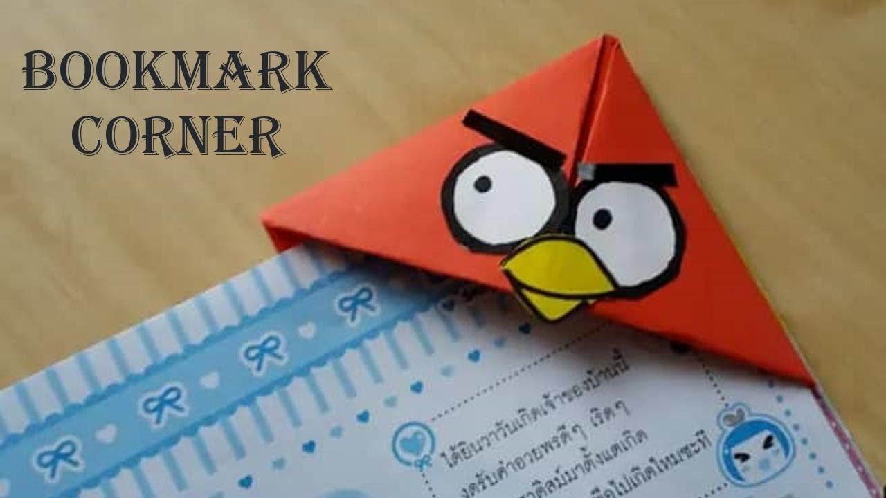 Easy DIY origami corner bookmarks no glue easy paper crafts - YouTube
