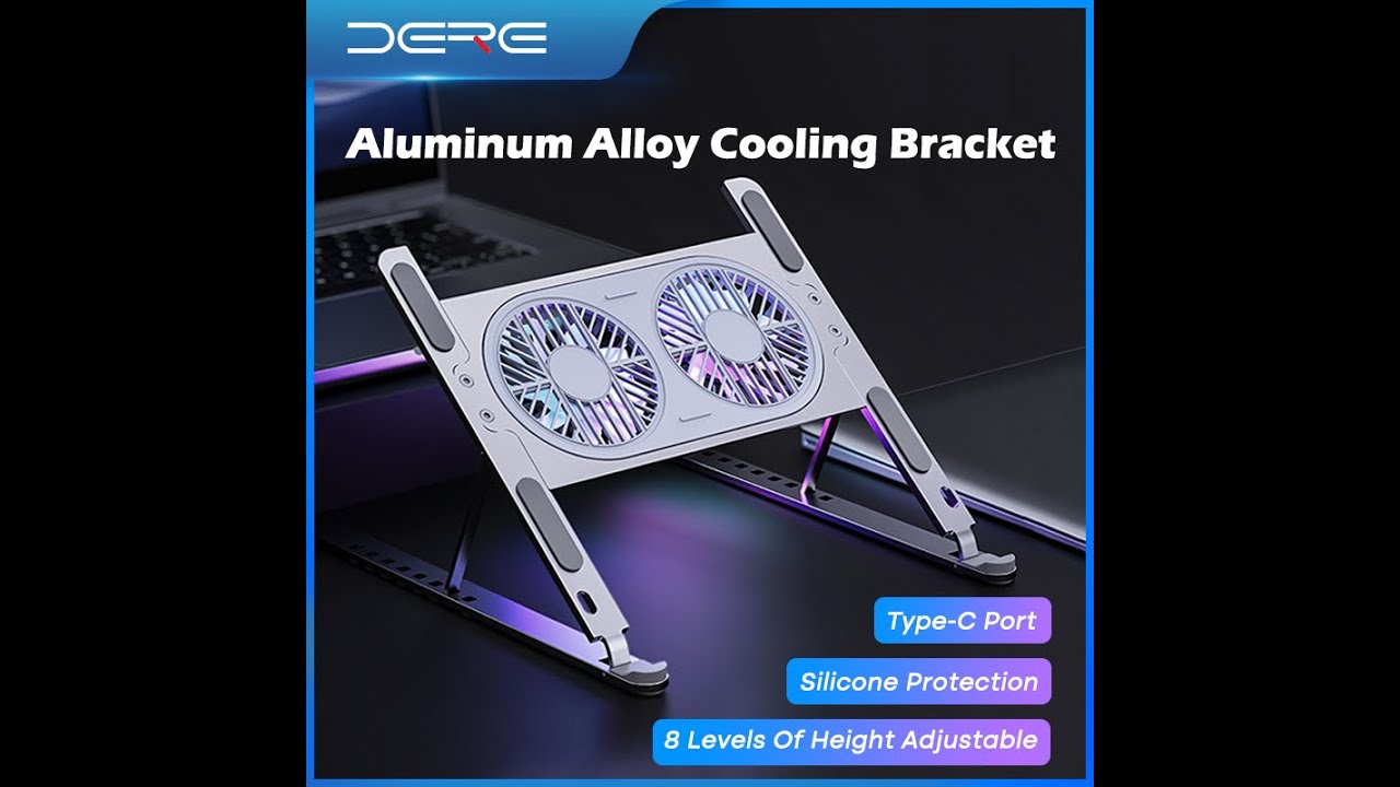 DERE folding storage aluminum alloy notebook cooling bracket computer ...