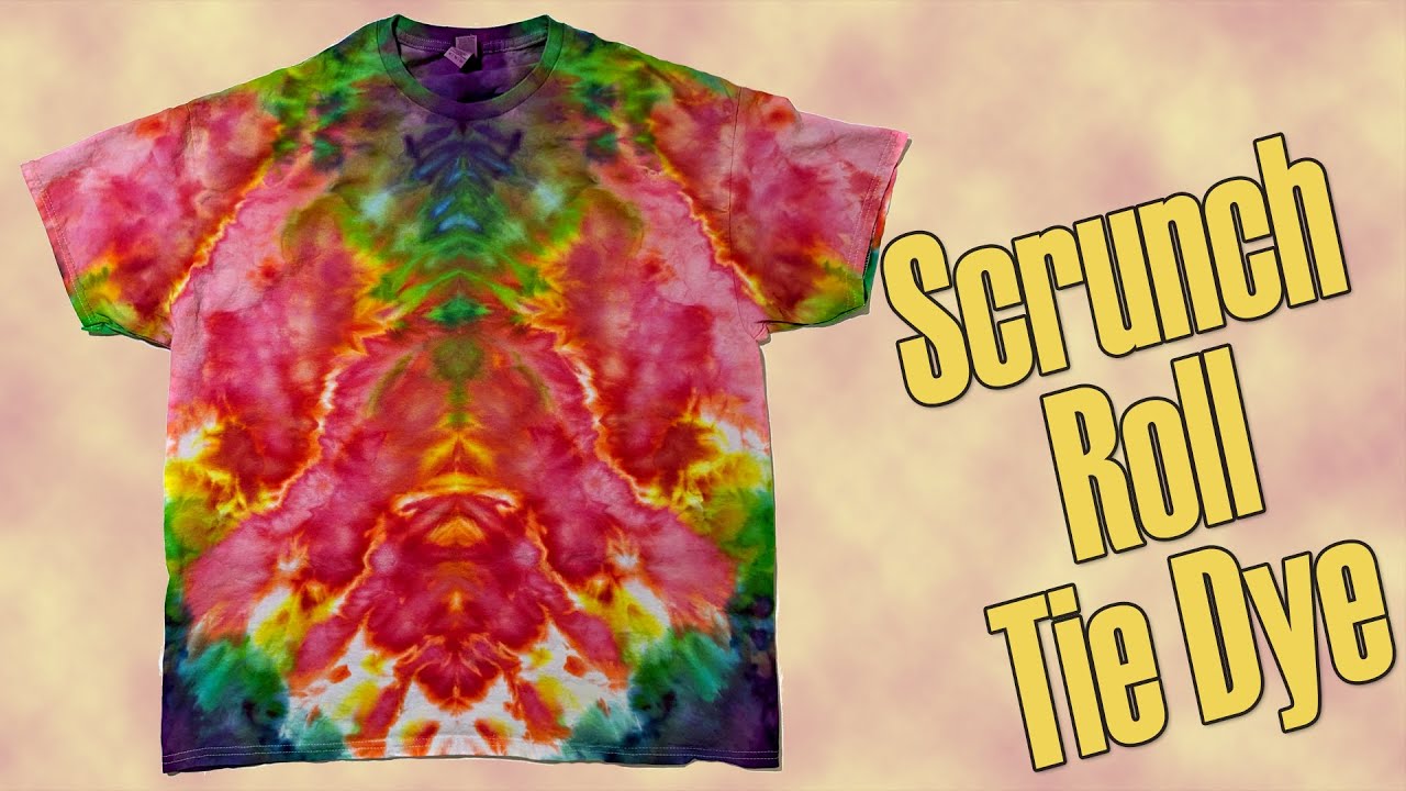 Tie Dye: Scrunch Roll [Ice Dye] - YouTube
