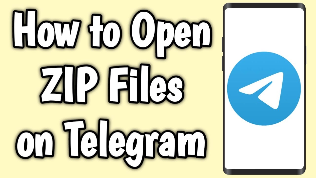 How to Open ZIP Files on Telegram - YouTube