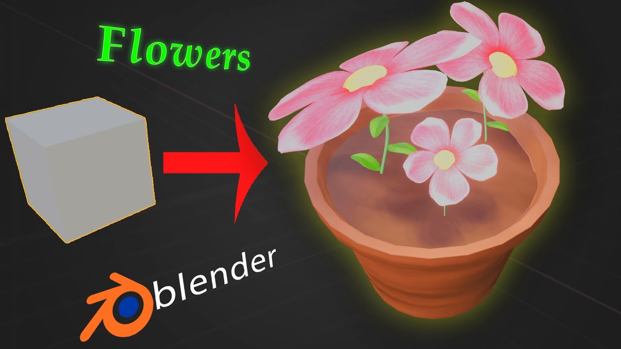 Create a Flower Pot in Blender in 4 Minutes! - YouTube