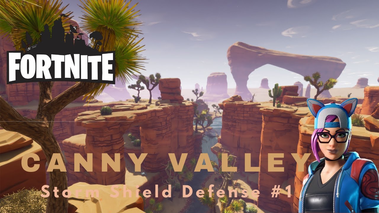 Canny Valley Storm Shield Defense #1 - Fortnite Save the World - YouTube