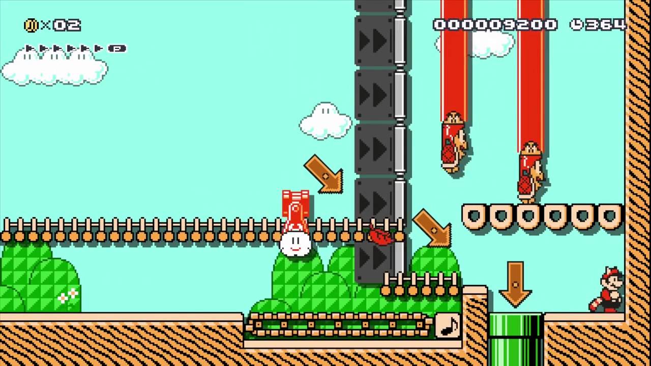 Super Mario Maker Large Leg Land - YouTube