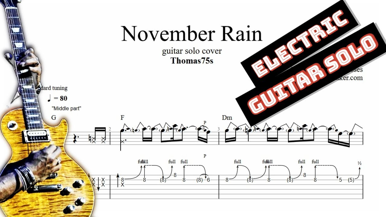 November Rain solo TAB (Thomas75s) - electric guitar solo tabs (PDF ...