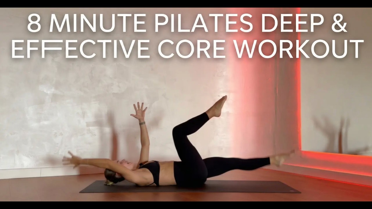 8 MIN Deep Core Workout 🔥 Pilates Abs (Quick & Effective | No Equipment ...
