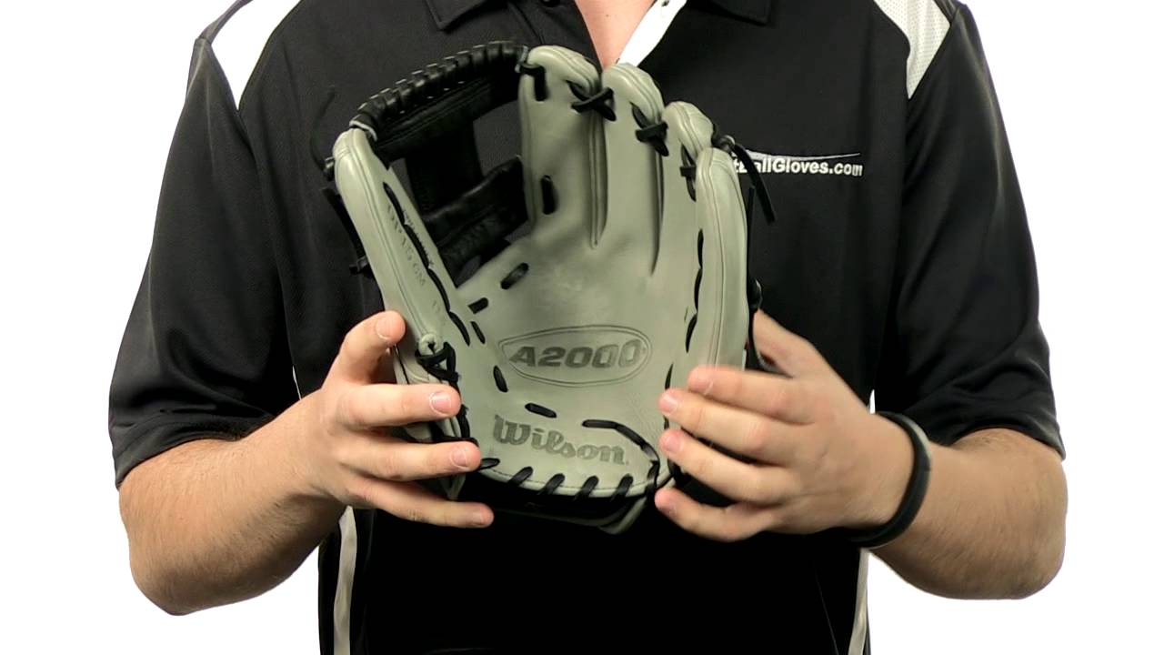 Wilson A2000 JBG Exclusive Baseball Glove: A2000BBDP15GM Grey/Black ...