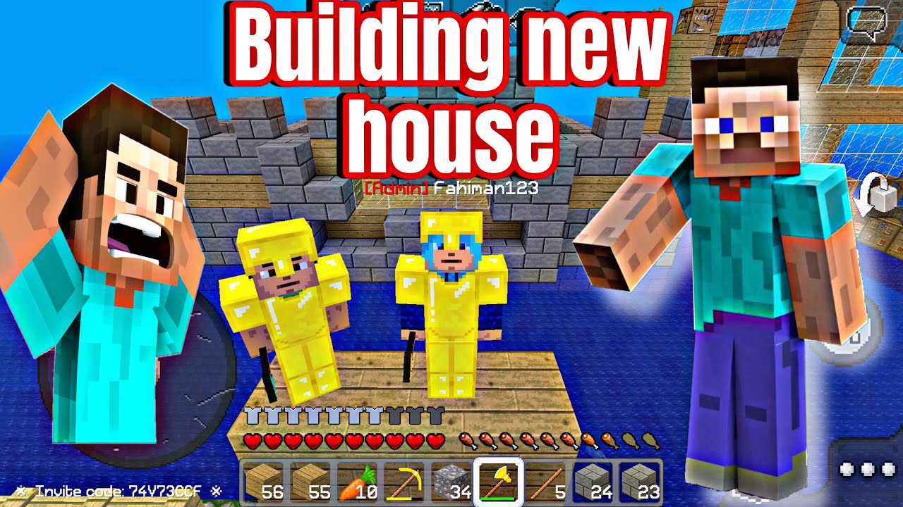 MultiCraft build new house [ep 04] - YouTube