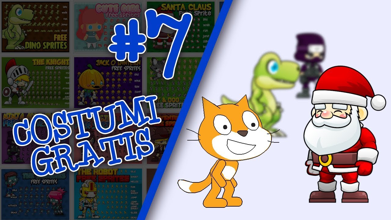 Costumi gratis online - Facciamo un platform con Scratch #7 - YouTube