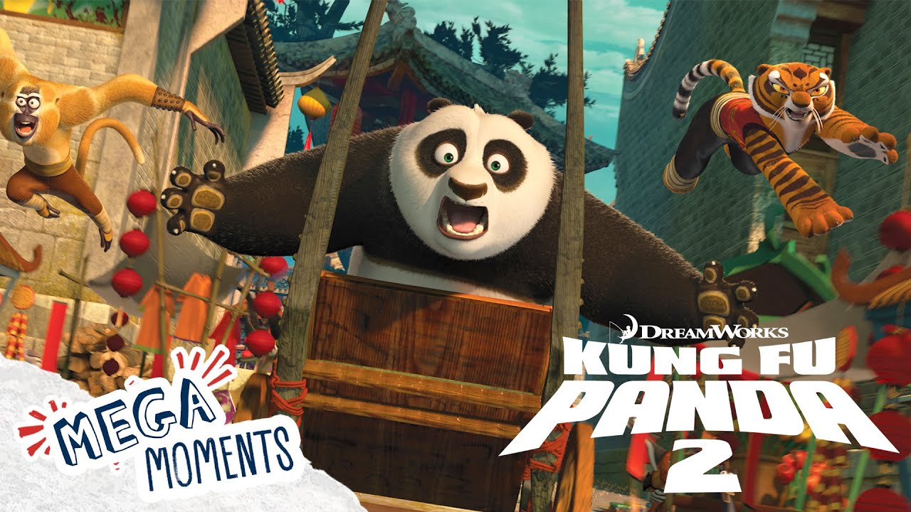 Escaping the Wolves! | Kung Fu Panda 2 | Movie Moments | Mega Moments ...