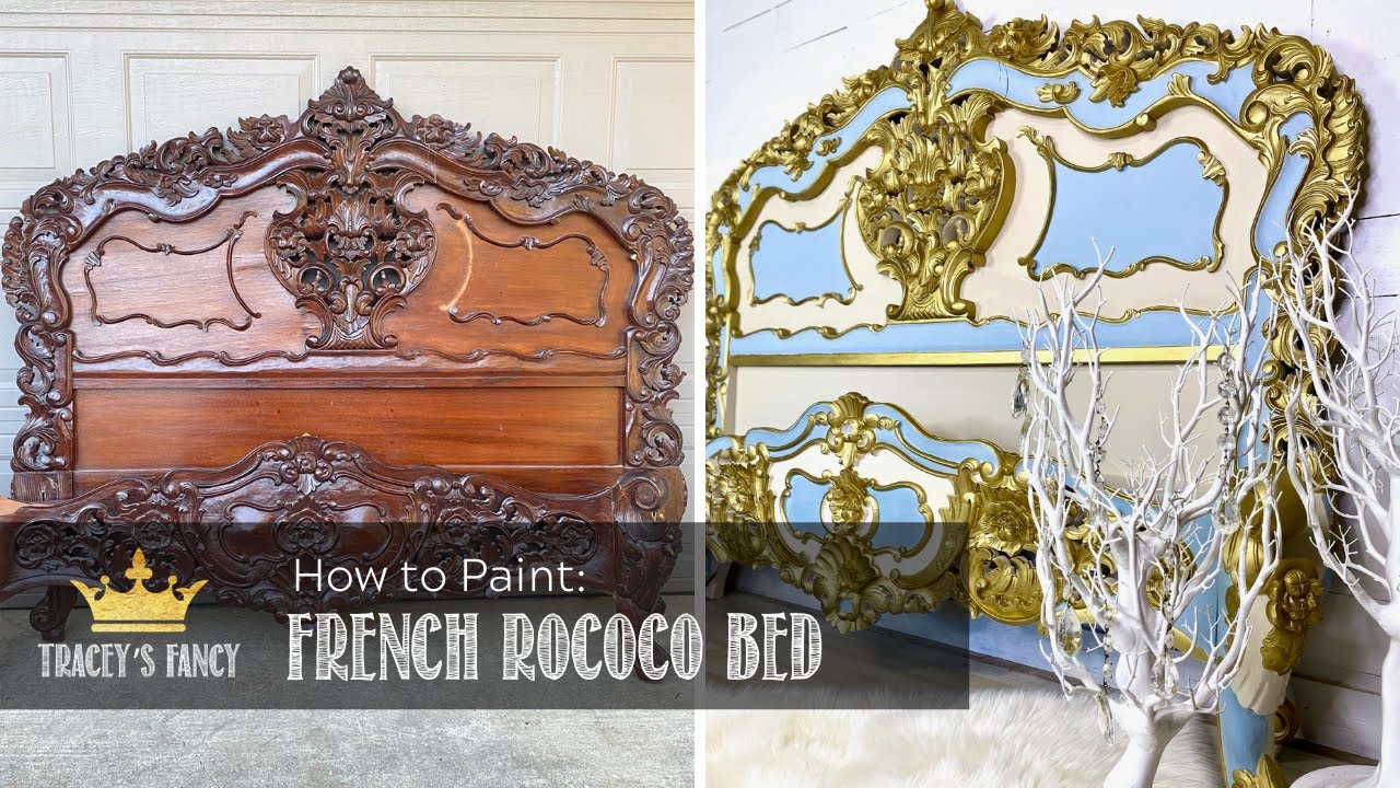 French Rococo Cinderella Bed (PART 1) - Covering Heavy Carvings ...