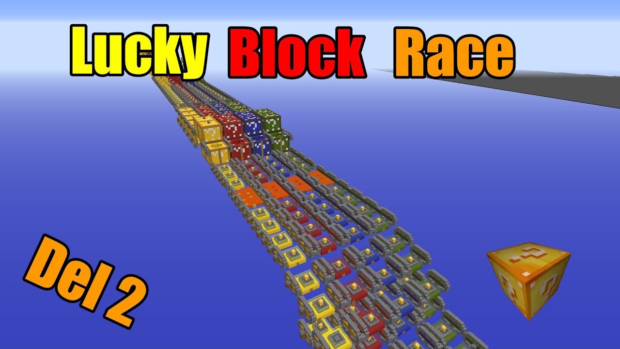 LuckyBlock Race Minecraft 1.12.2 | Lucky Block Mod | Del 2 - YouTube