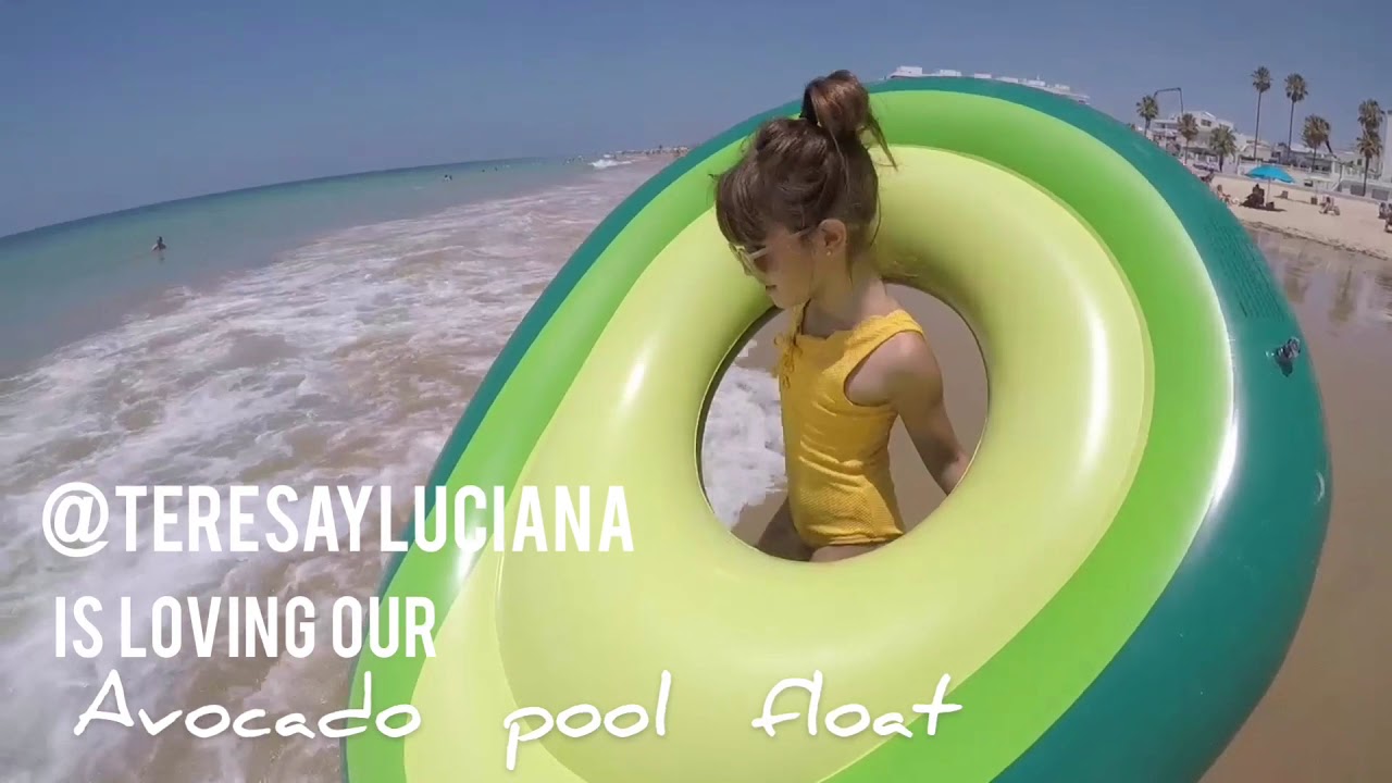 Premium Inflatable Avocado Pool Float - YouTube
