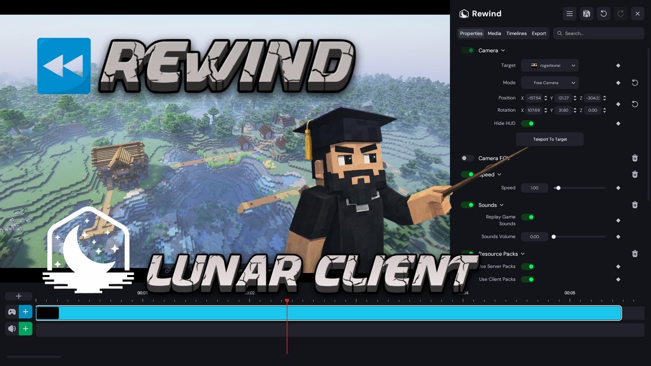 Tuto Rewind Lunar Client et visite de zone secrètes!! - YouTube