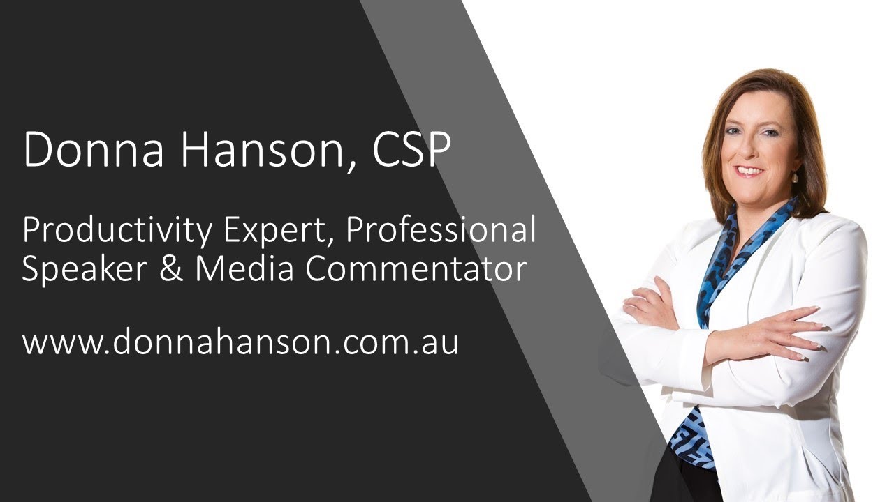 Donna Hanson I Productivity and Technology Speaker I A Current Affair I ...