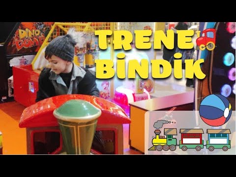 TREN YOLCUSU Göktürk - Oyun Parkı -Oyun Alanı -Trene Bindik -Top Oynadık-Avm de oyun #oyunvideoları