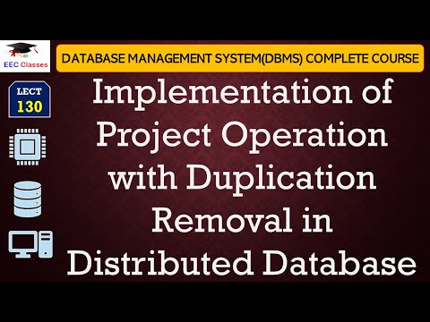 Implementation of Project Operation with Duplication Removal , Complete ...