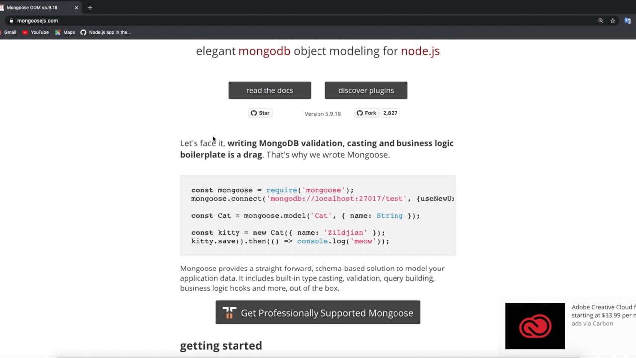 #25 NodeJS - Criando um Repository com Mongoose - YouTube