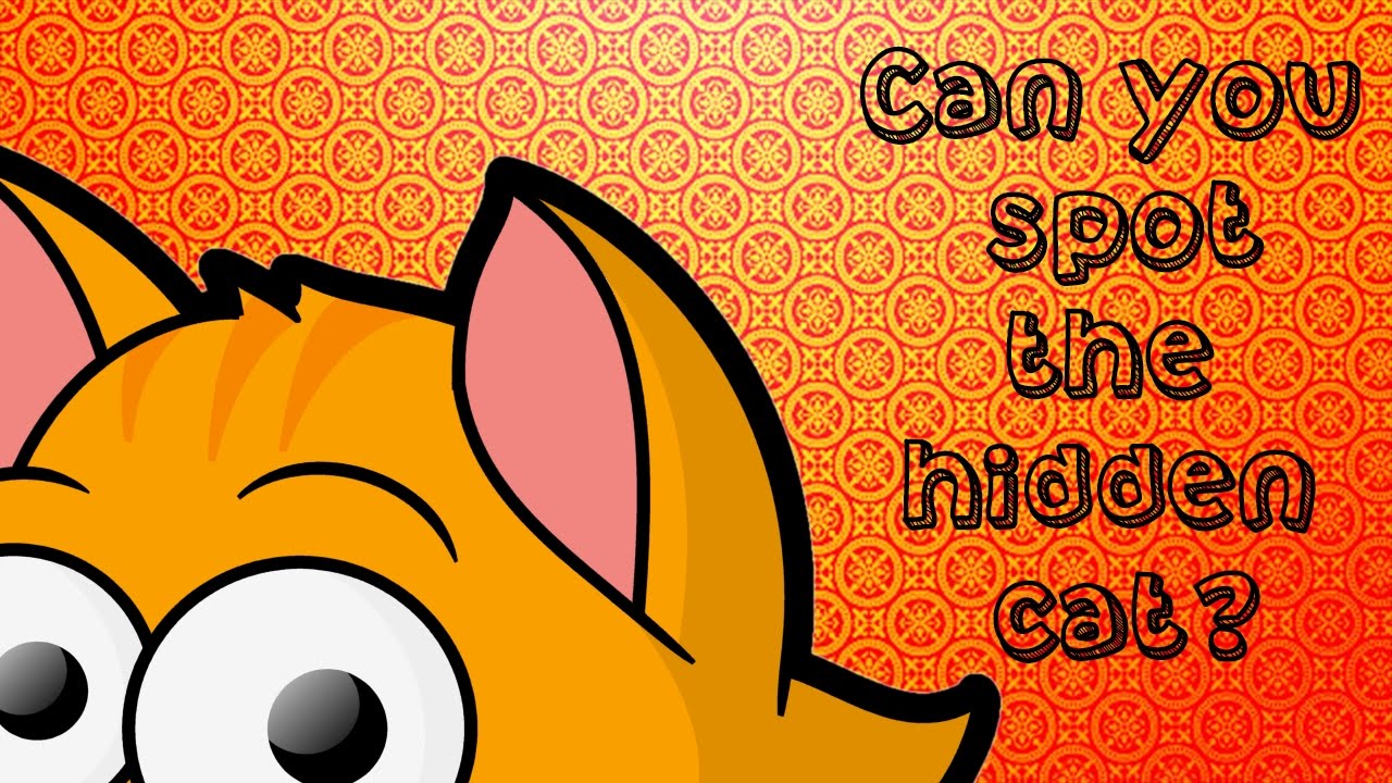 Can you spot the hidden cat? - 95% FAIL! - YouTube