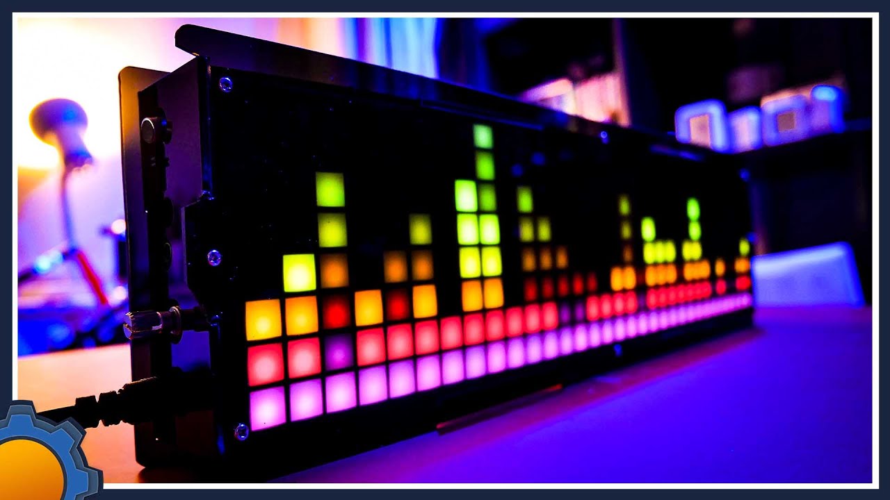 256 LEDs, clock and spectrum analyser in one kit! - YouTube
