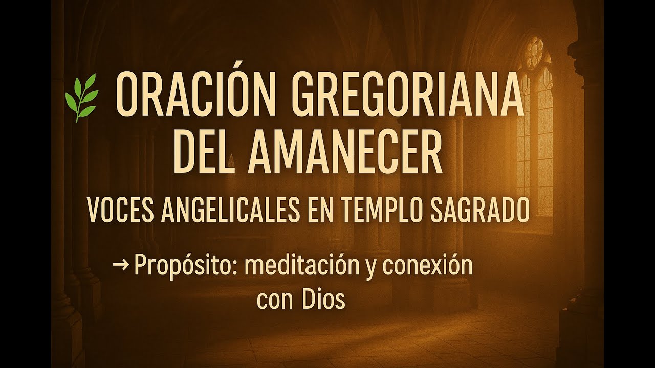 Inicia tu día con paz interior gracias a esta oración gregoriana 🌄 ...