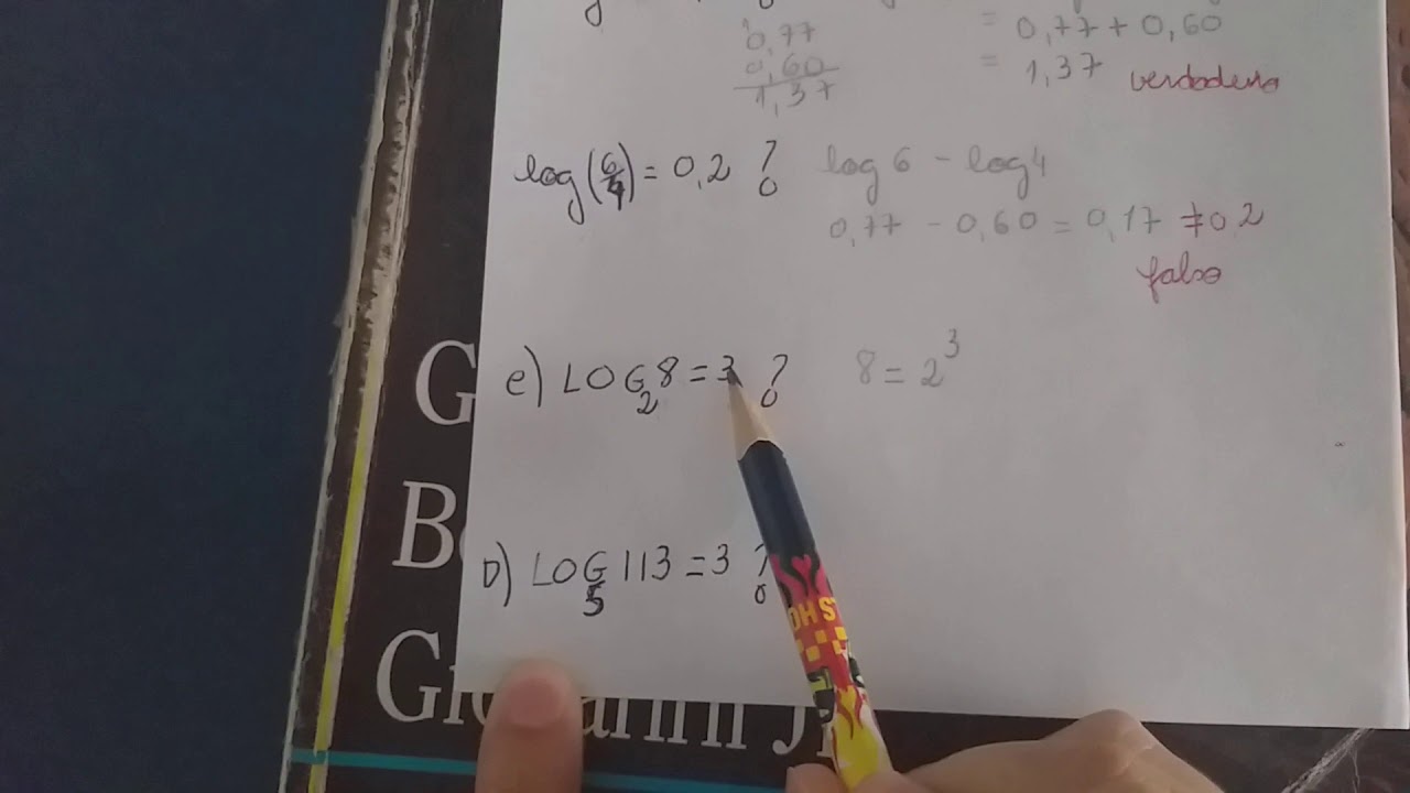 Exercícios de Log parte2 - YouTube