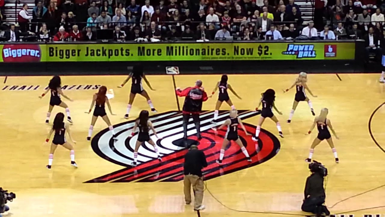 Mike Rice Dances with The Blazer Dancers - YouTube