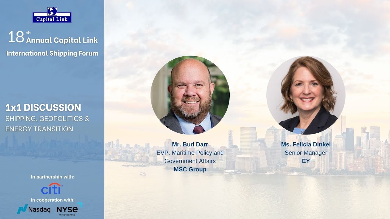 18th Annual Capital Link International Shipping Forum |1x1 Discussion ...