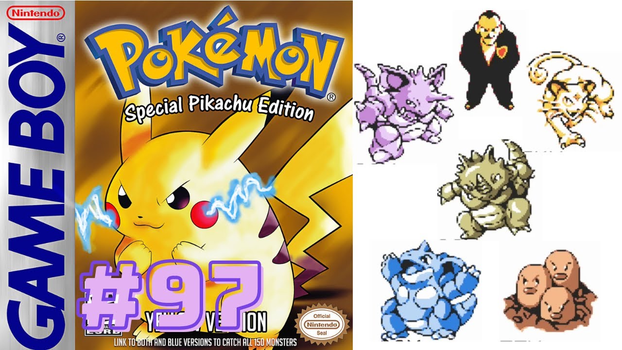 Pokemon Yellow - #97. Viridian Gym Leader - Viridian Gym (part 2 ...