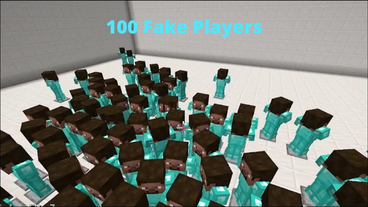 I Trapped 100 FAKE Players In Minecraft - YouTube