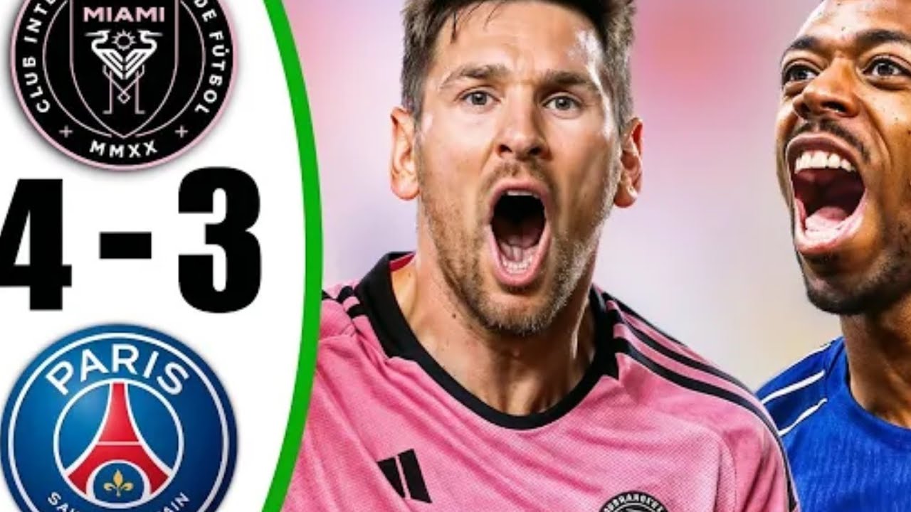 Messi Hat Trick 💥 Inter Miami vs PSG, 4-3 All goals.#intermiami #miami ...