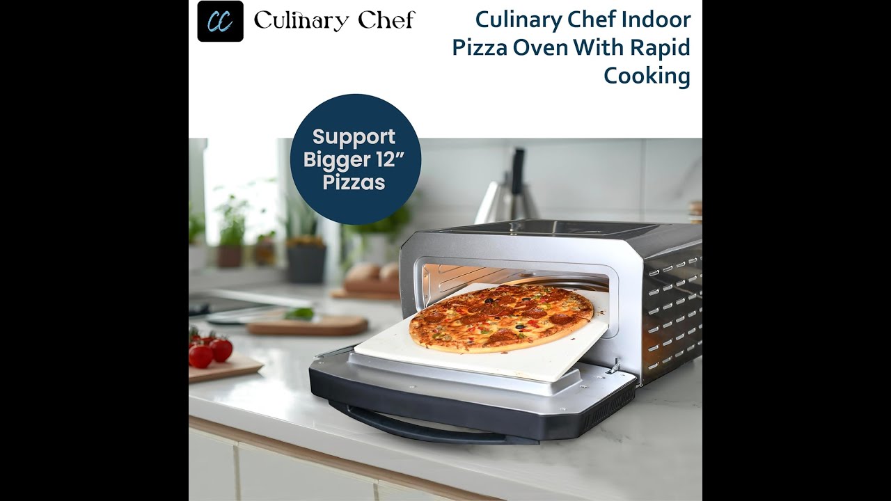 Culinary Chef Indoor Pizza Oven with Rapid Cooking & Accessories - YouTube