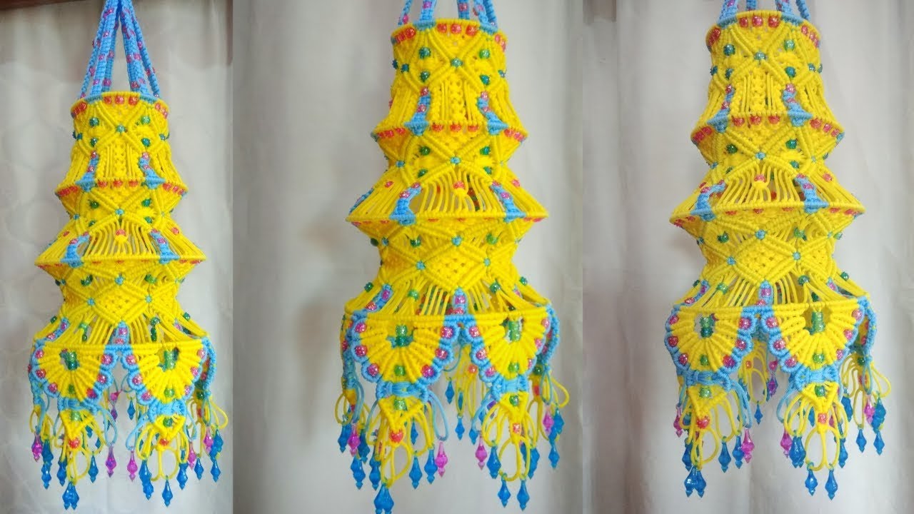 NEW DESIGN OF MACRAME BIG JHUMAR - YouTube