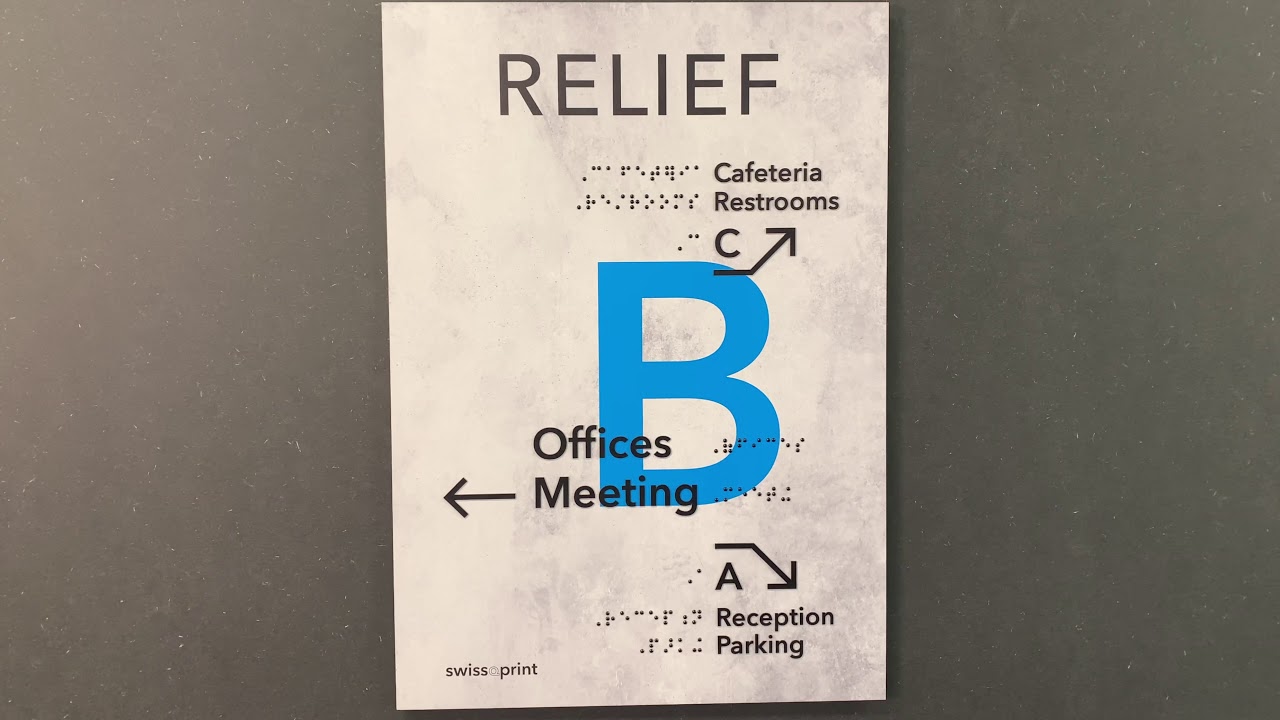 swissQprint signage with relief - YouTube