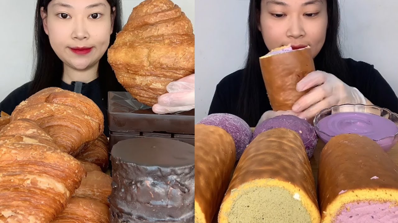 ASMR EP 1192 Mukbang cake🔥 Delicious Most Creamy cake, eating show ...