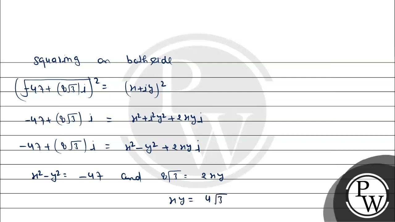 find-the-square-root-of-47-8-sqrt-3-youtube