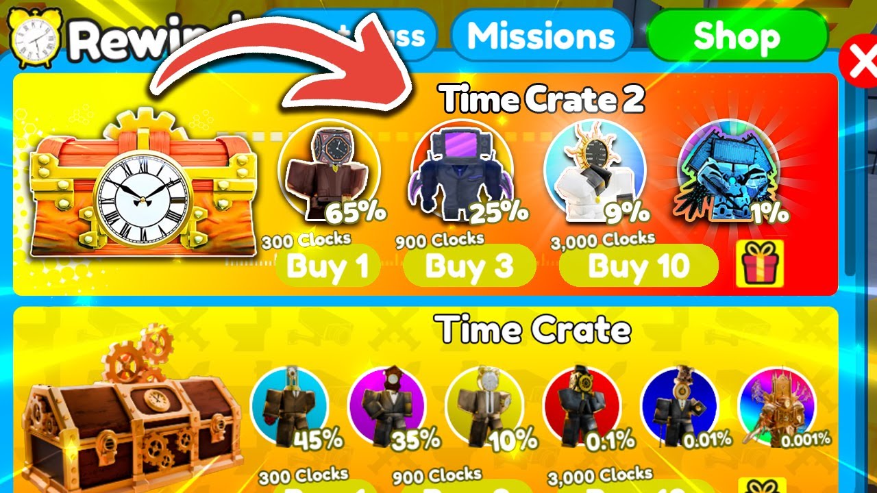 😝 WOW! 😎 NEW TIME CRATE 2 IN CLOCK EVENT PART 2!🤩🔥 | Roblox Toilet ...