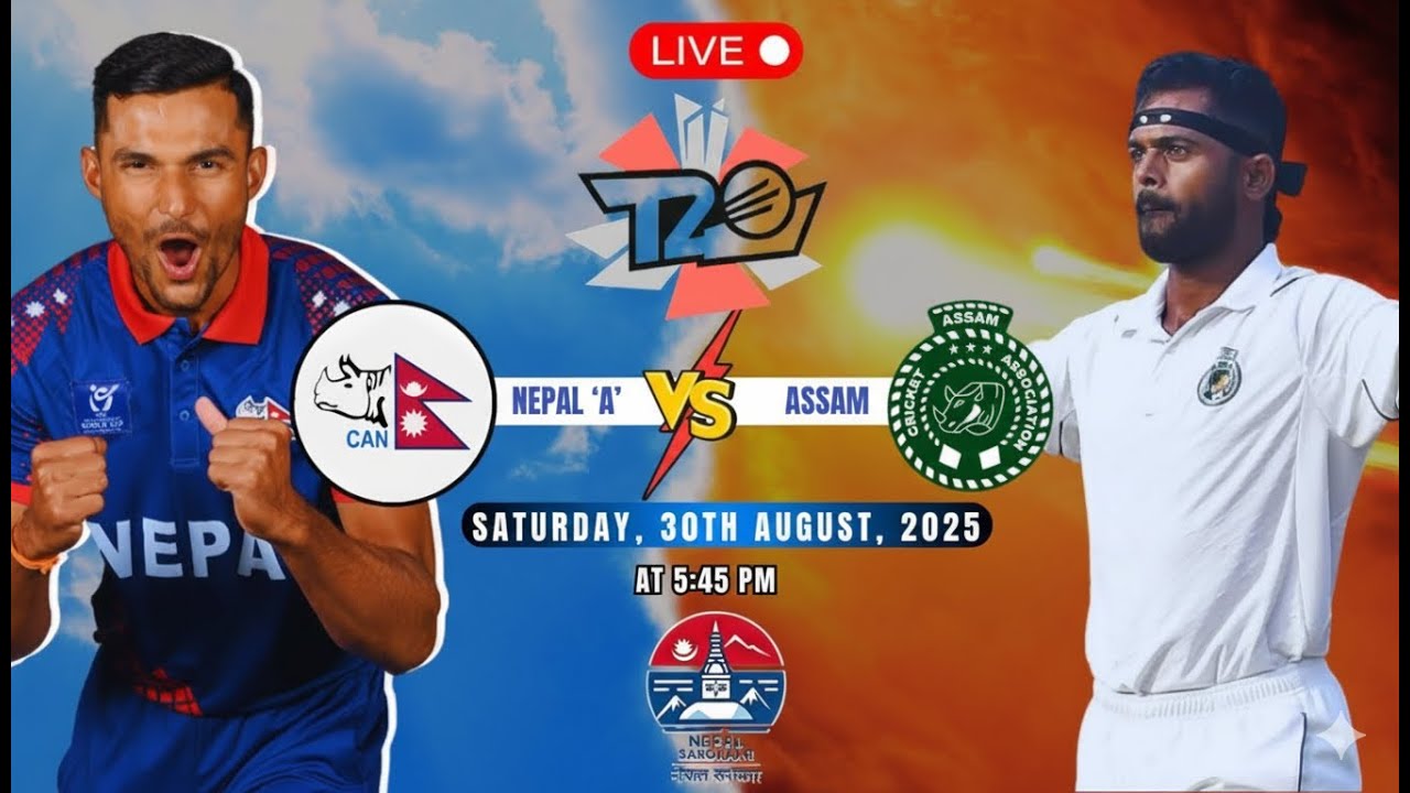 NEPAL 'A' vs ASSAM - 3RD T20 LIVE! 🔥 - YouTube
