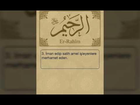 Esmaü'l Hüsna ile birlikte Salavat-ı Şerif