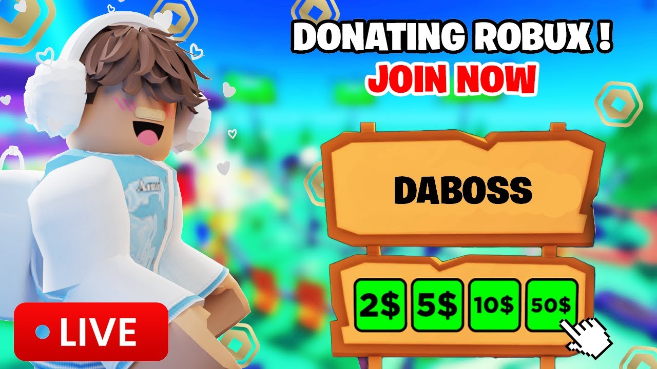 FREE ROBUX LIVE STREAM COME JOIN!! (NO MIC) - YouTube
