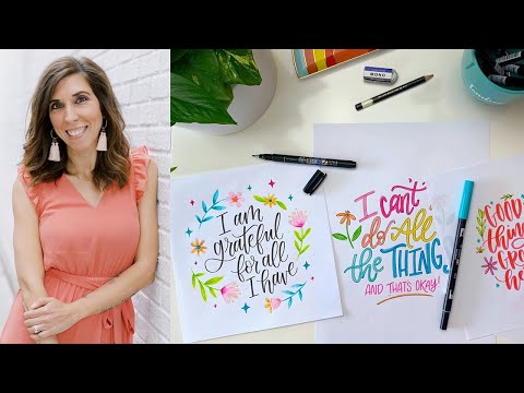 Hand Lettering with Amanda Kammarada - Project Ideas | BLICK Art Materials