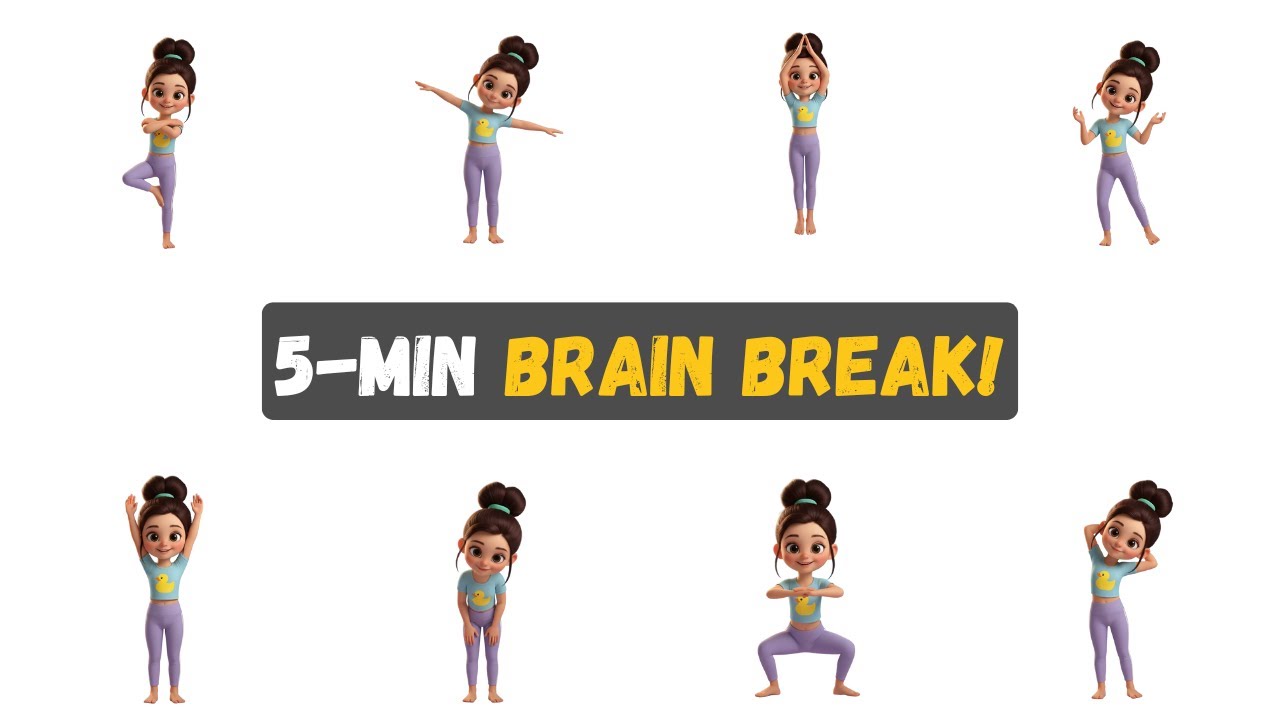 5-Minute Brain Break Yoga for Kids | Quick Classroom Yoga Reset 🧠 - YouTube