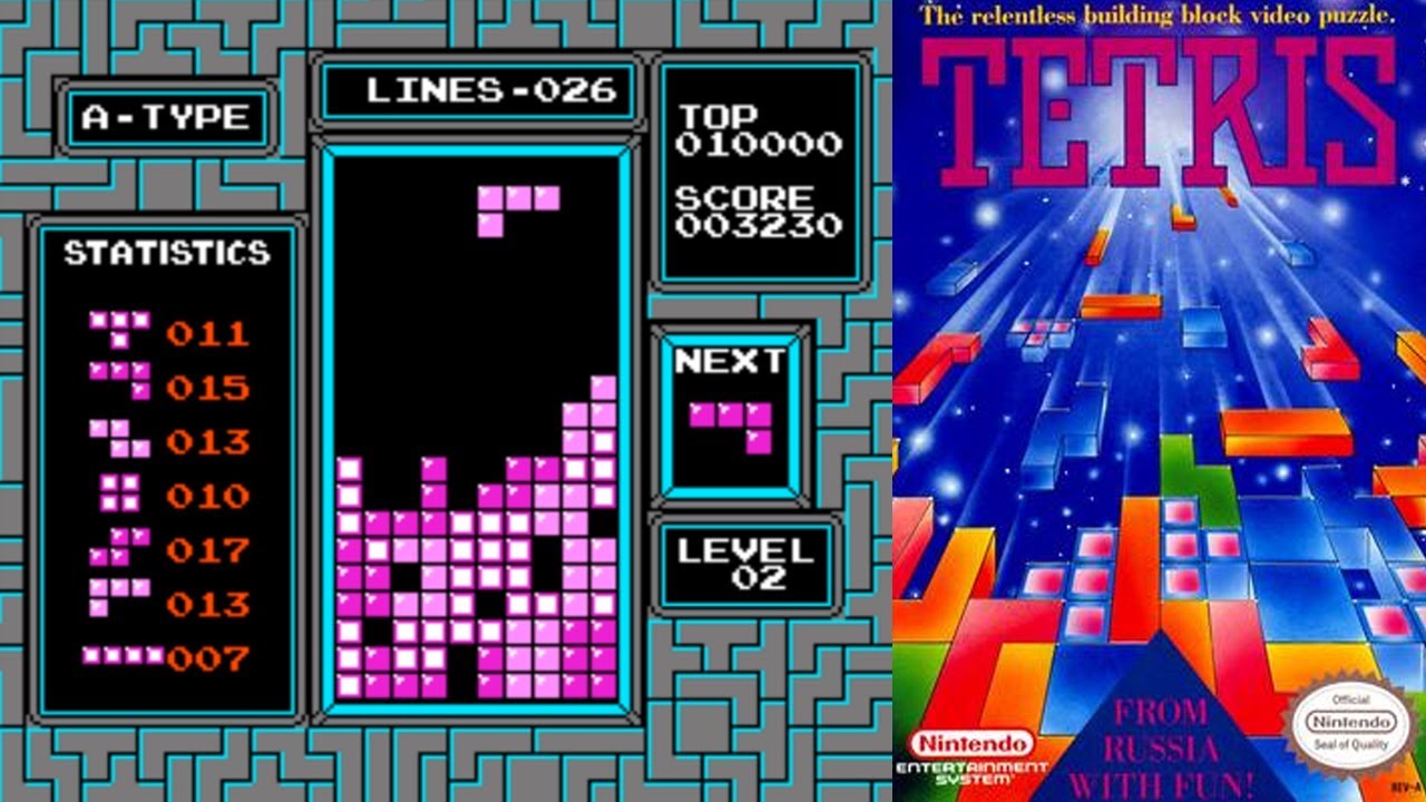 Tetris (1989/NES) Classic Puzzle Game - YouTube
